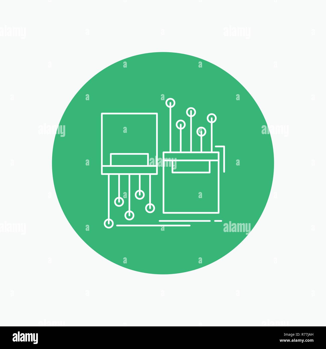 Fibre optic cable illustration Cut Out Stock Images & Pictures - Alamy
