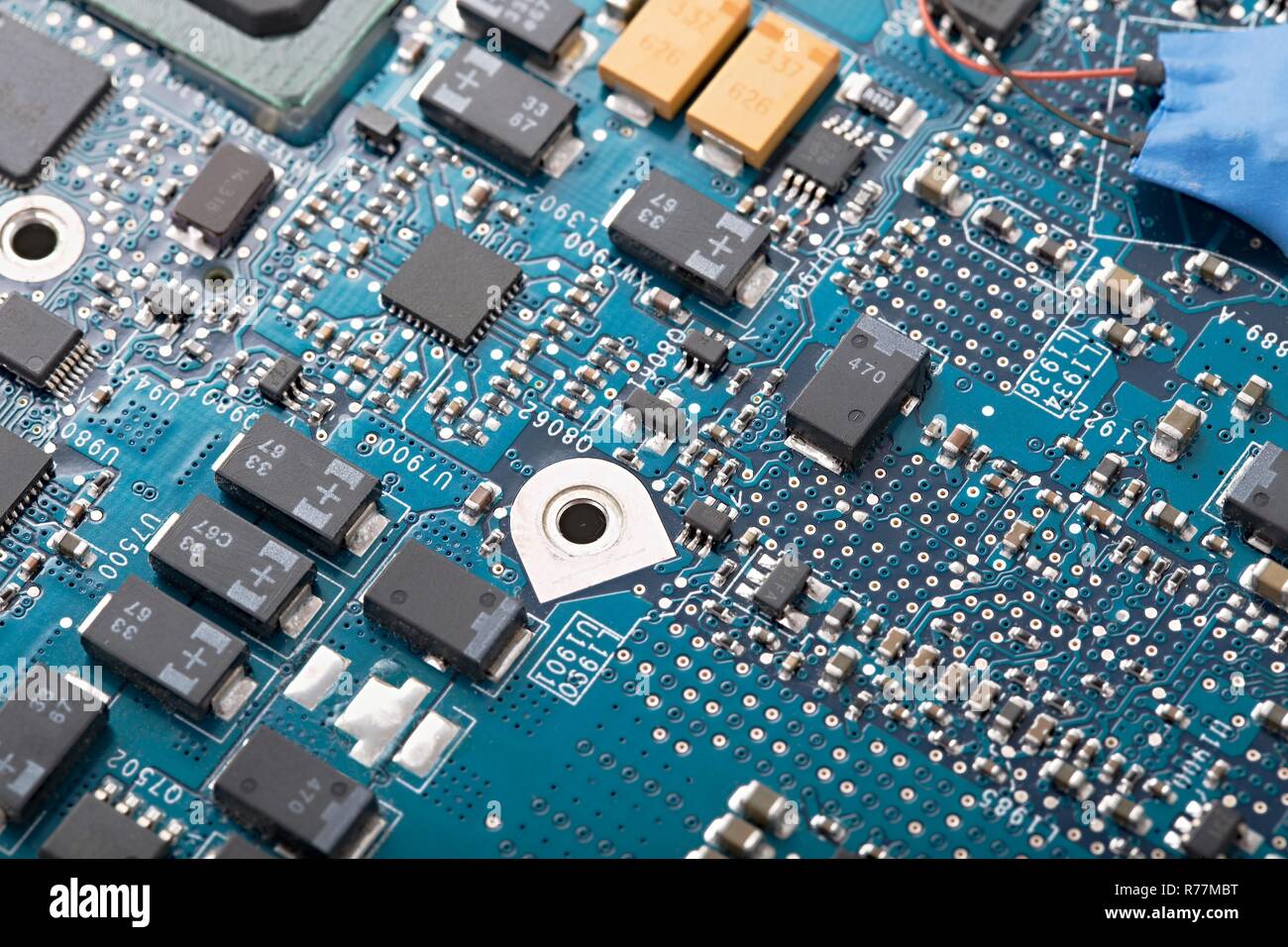 Circuit board closeup Stock Photo - Alamy