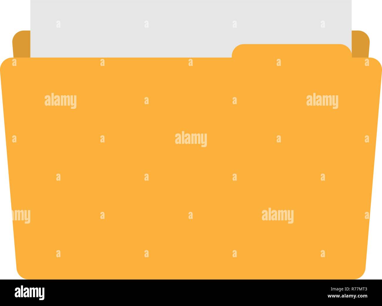 Computer folder with blank documents Stock Vector Images - Alamy