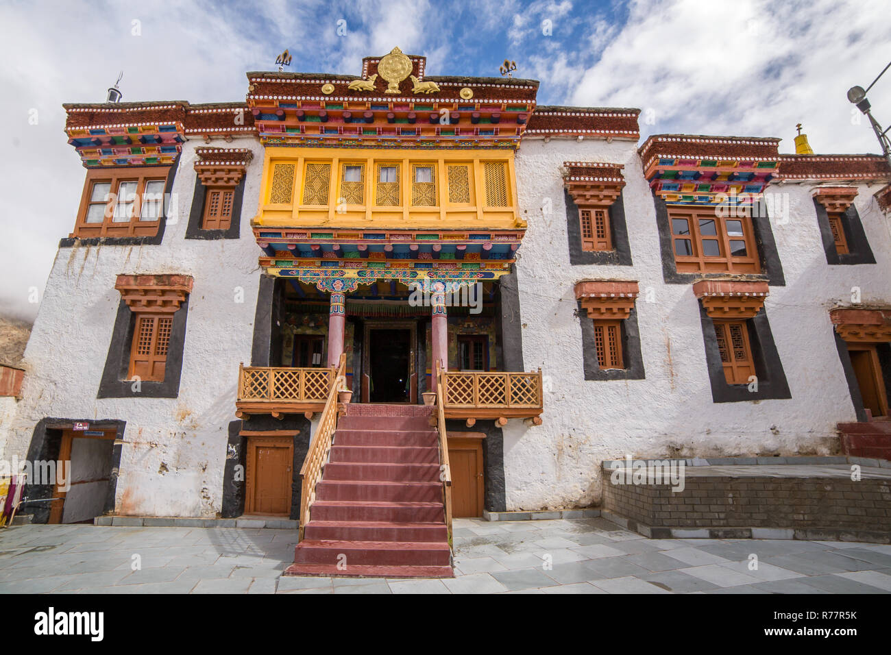 Entrance to Likir Gompa Monastery in Ladakh, India Stock Photo - Alamy