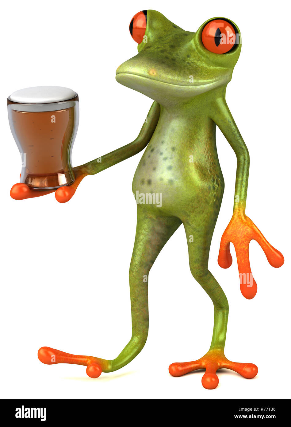 Frog drinking tea hi-res stock photography and images - Alamy