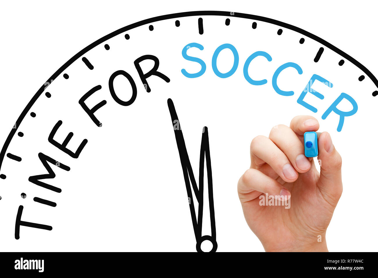 Soccer time clock hi-res stock photography and images - Alamy