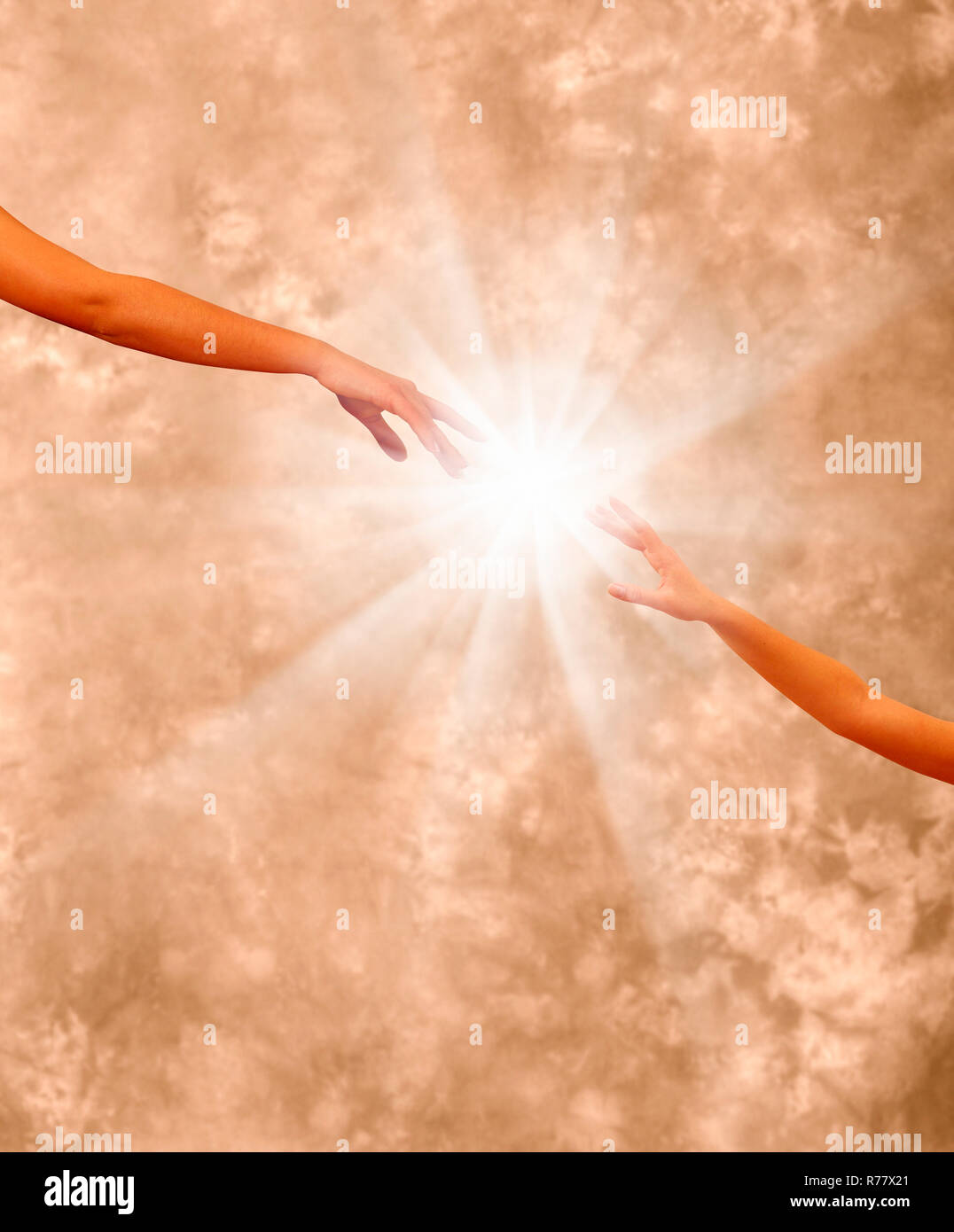 hands reaching eachother Stock Photo - Alamy