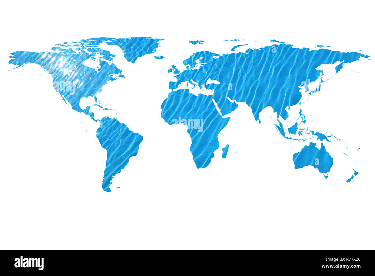 World blue map design Cut Out Stock Images & Pictures - Alamy