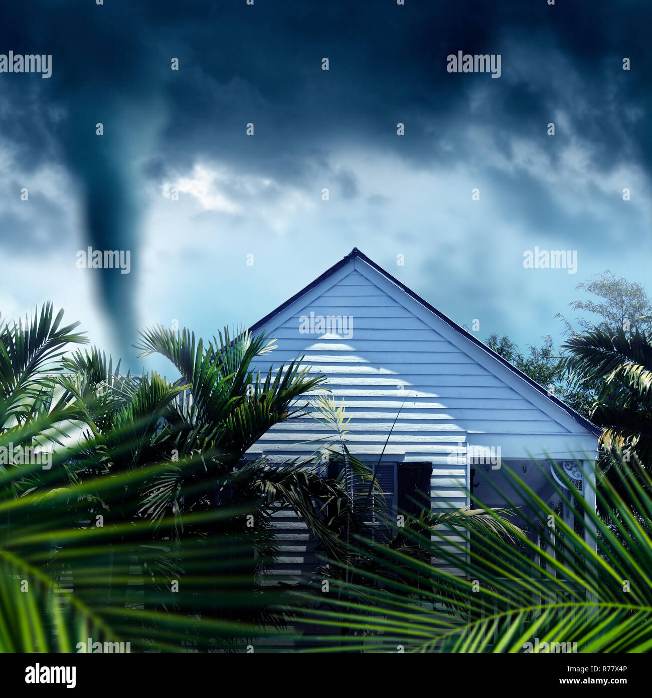 house and storm Stock Photo - Alamy