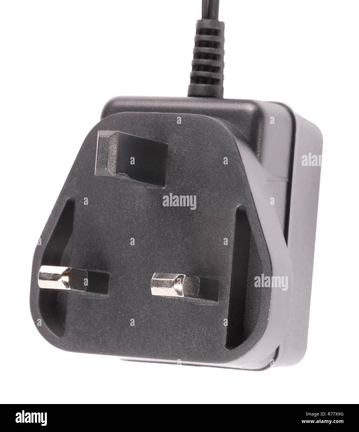 UK Outlet Plug with Cord Isolated Stock Photo - Alamy