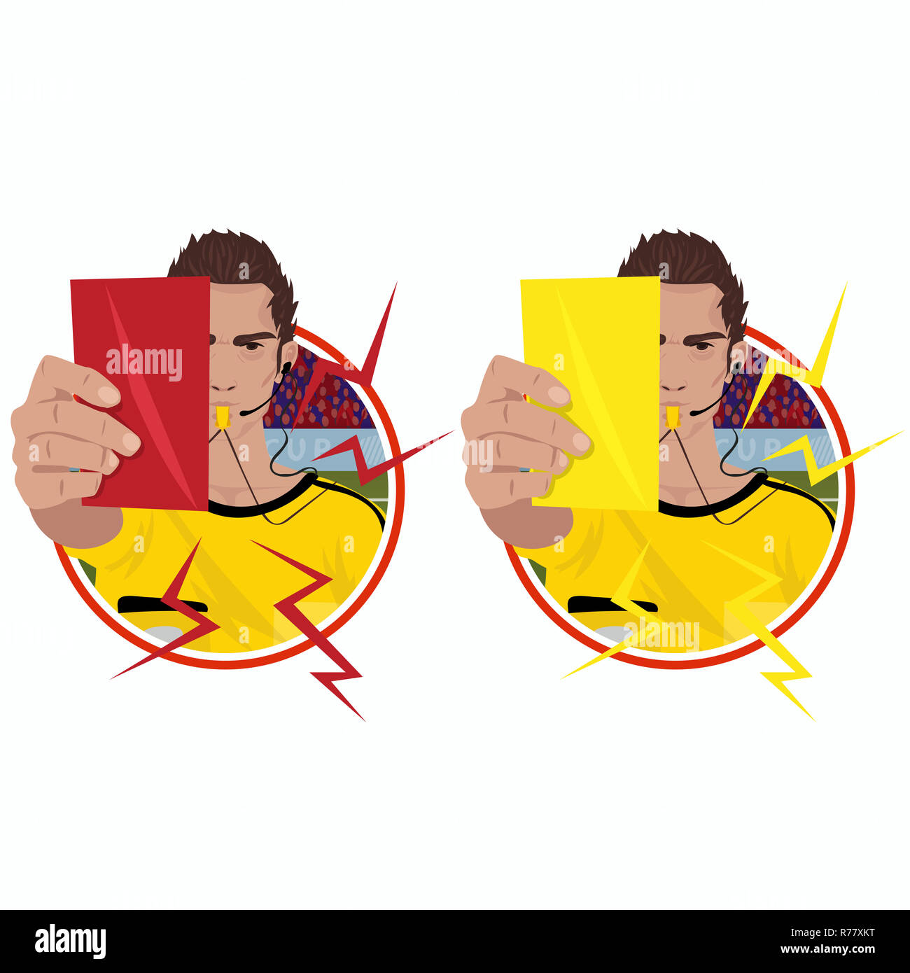 Sports referee cartoon hi-res stock photography and images - Alamy