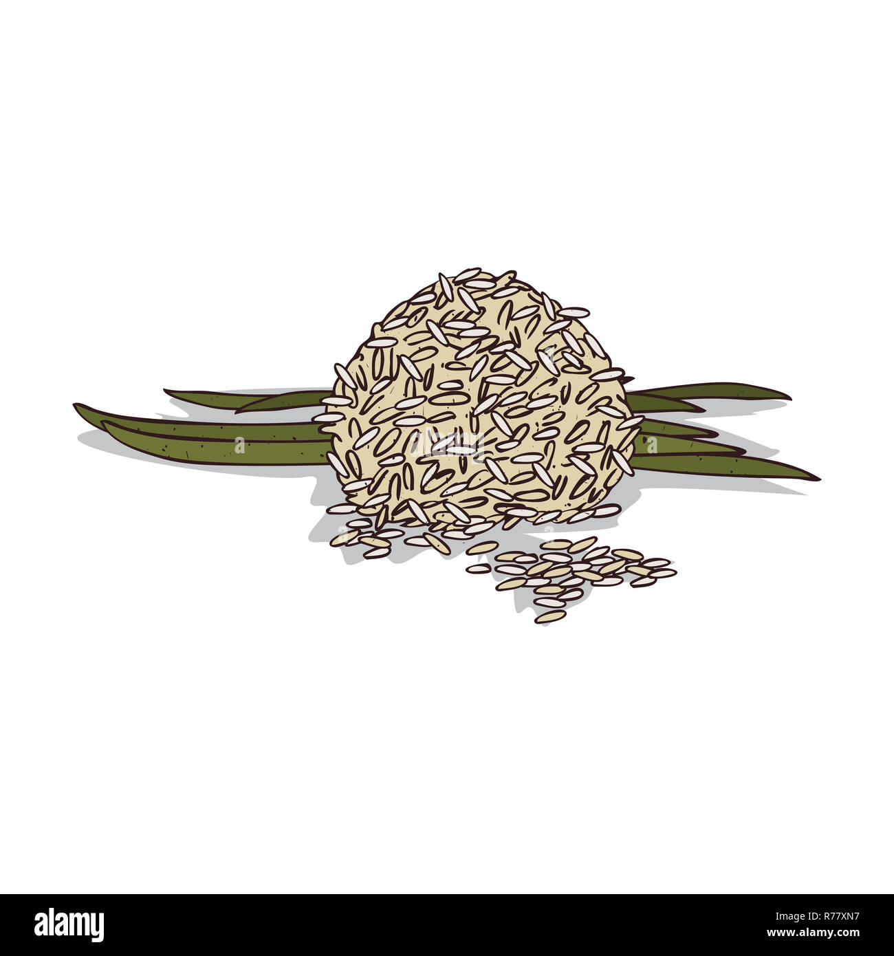 Isolated clipart Rice Stock Photo - Alamy