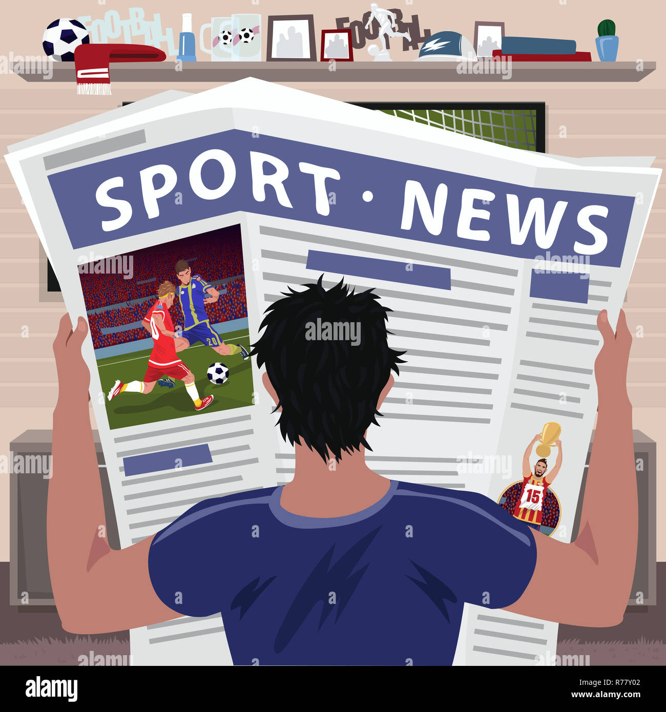 Fan newspaper hi-res stock photography and images - Alamy