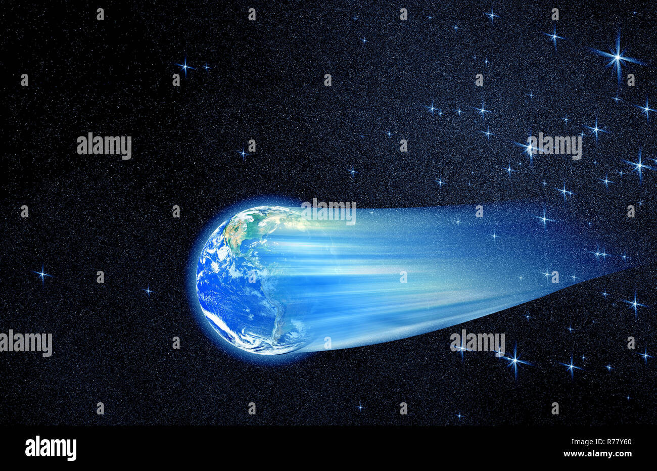 globe and stars Stock Photo - Alamy