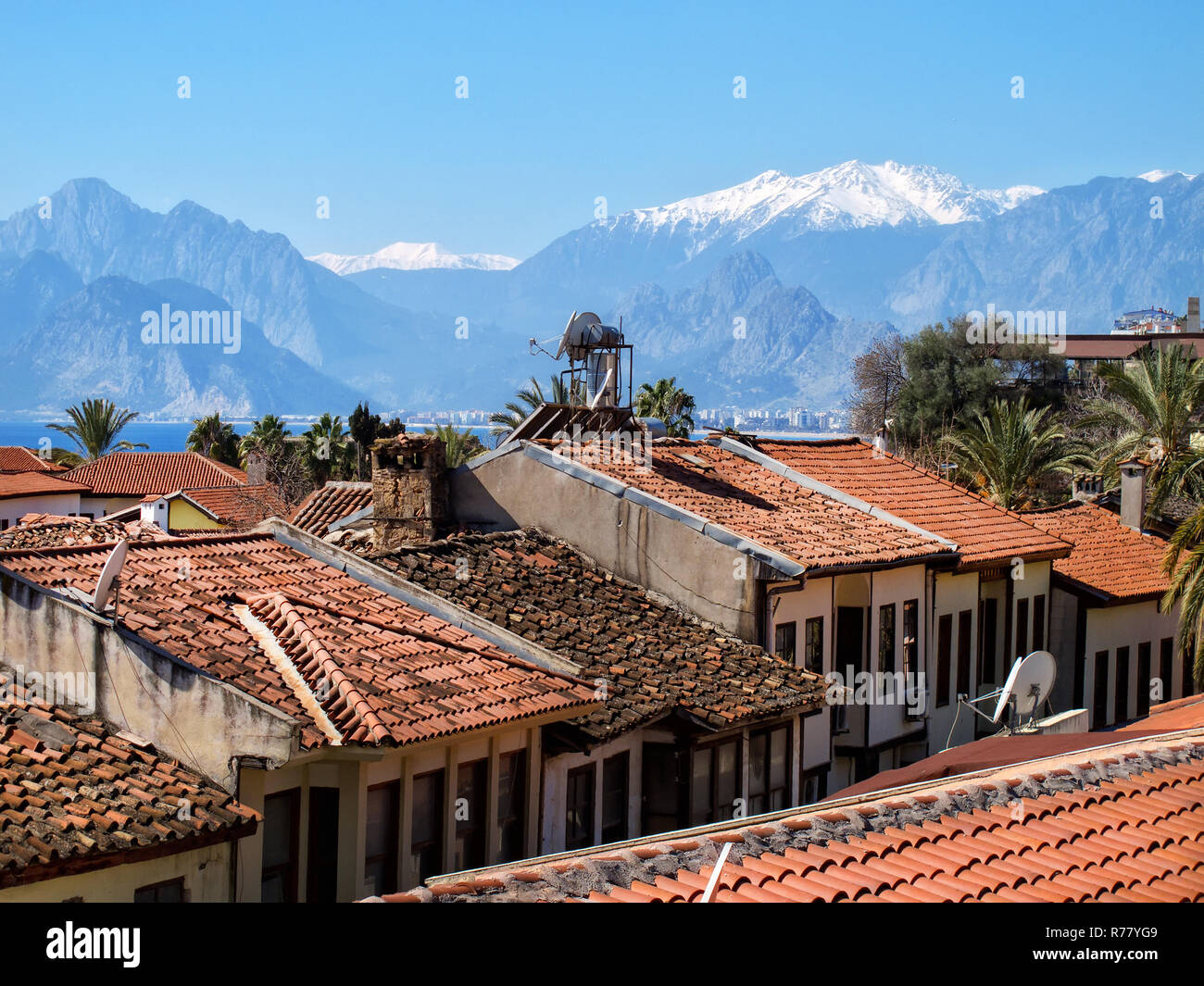 Historic district in Antalya Stock Photo - Alamy
