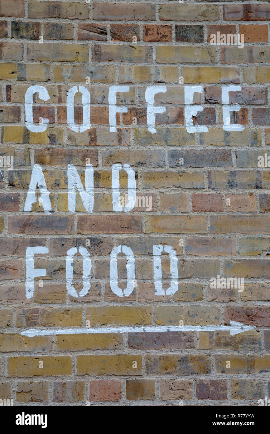 Coffee and Food Sign, Ireland Stock Photo - Alamy