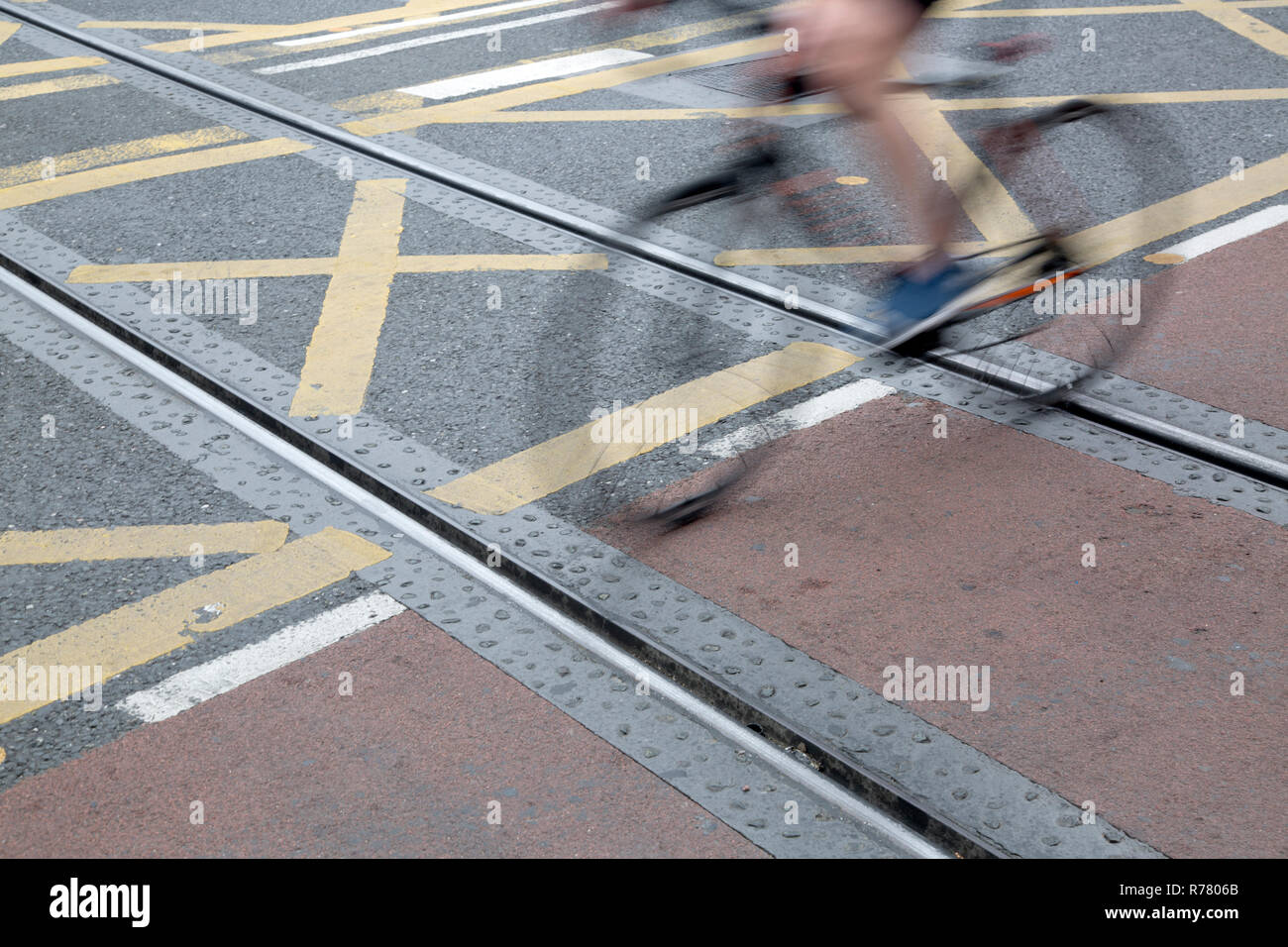 Cycle Lane in Dublin, Ireland Stock Photo - Alamy