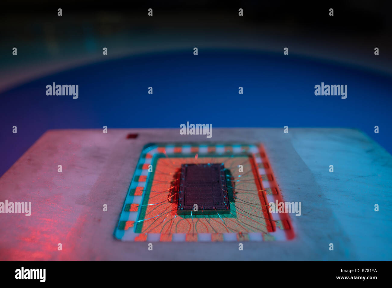 Laboratory of semiconductor chips. The development of modern ...