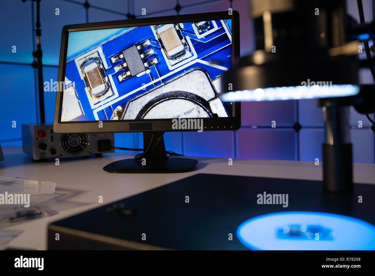 Laboratory of semiconductor chips. The development of modern ...