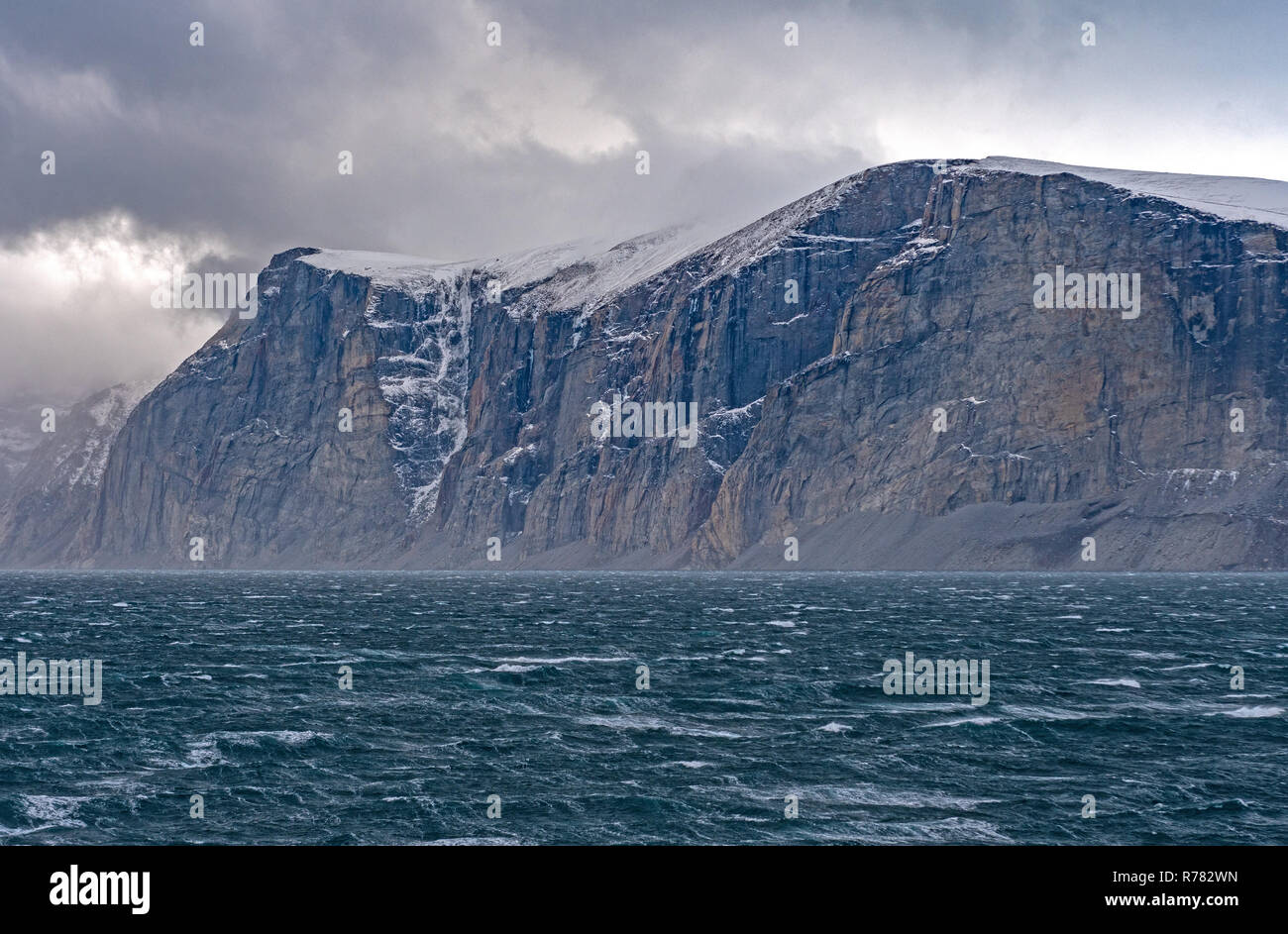 Dramatic Cliffs Above Storm Tossed Seas Stock Photo - Alamy