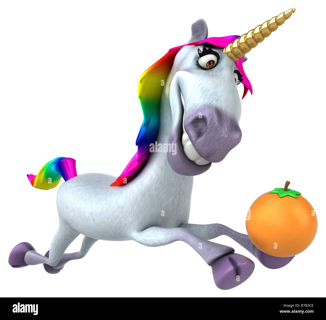 Fun cat - 3D Illustration Stock Photo - Alamy