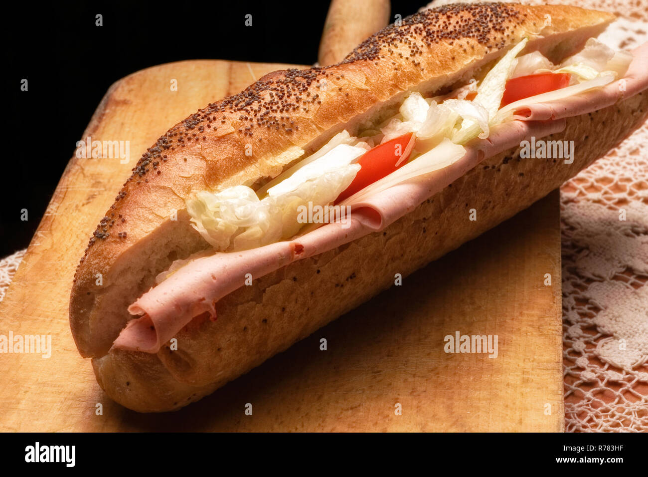 Submarine sandwich tray hi-res stock photography and images - Alamy