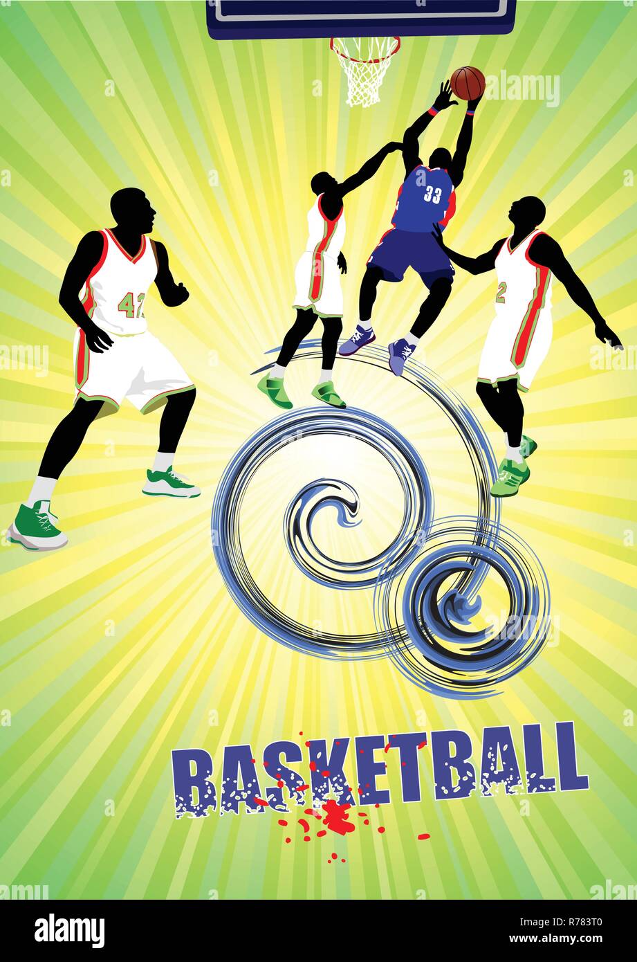 Poster of Basketball poster. Vector illustration Stock Vector Image ...
