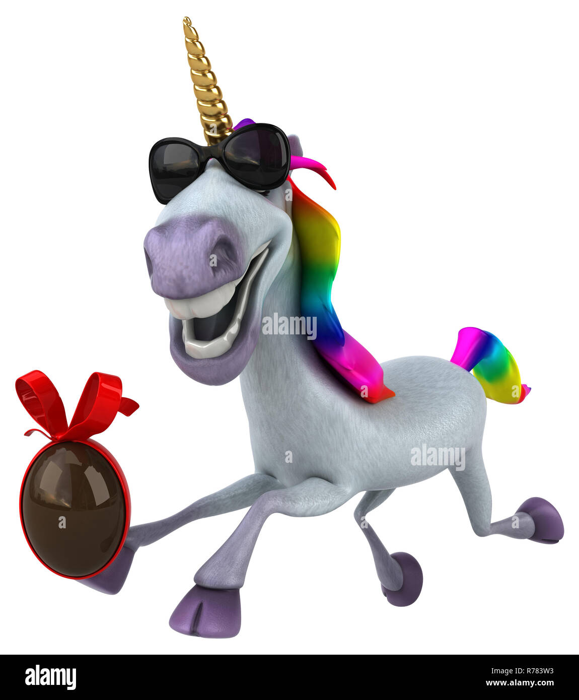 Fun cat - 3D Illustration Stock Photo - Alamy