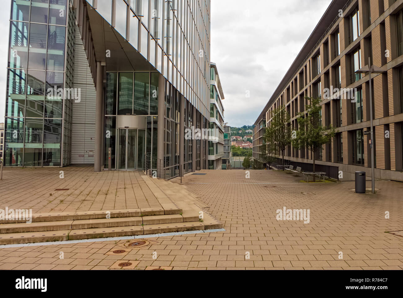 new, modern buildings in a german city Stock Photo - Alamy