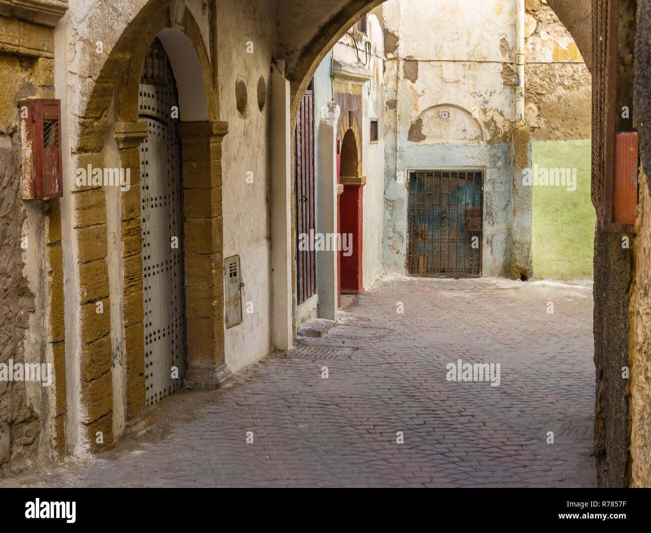 Streets of the medieval medina in Safi, Morocco Stock Photo - Alamy