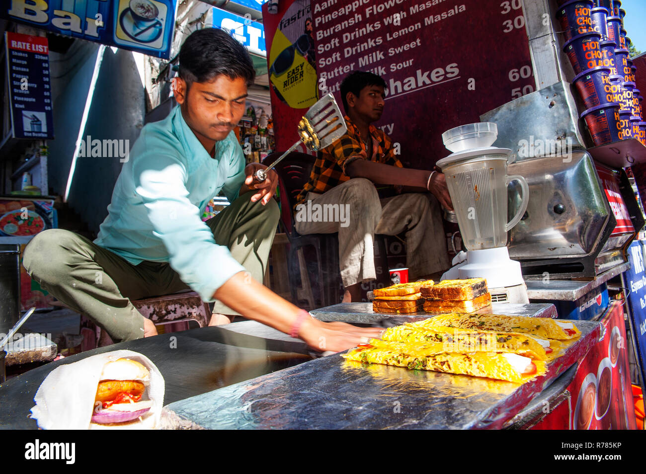 Eating india man food hi-res stock photography and images - Alamy