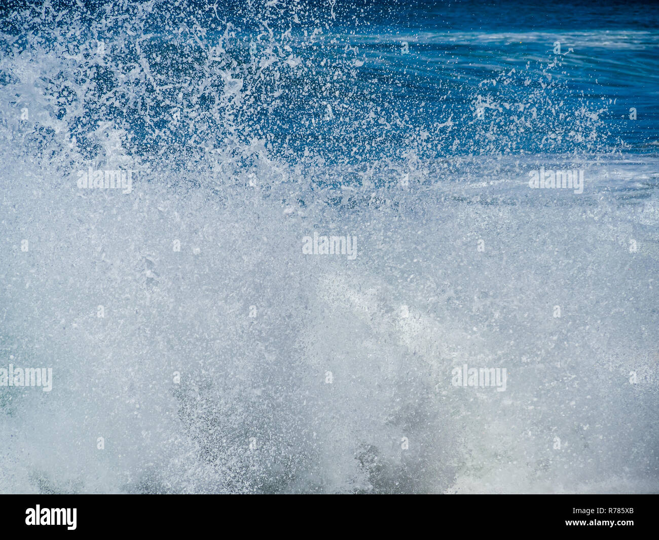 Waves of surf on the shore of the stormy Atlantic near Safi, Morocco ...