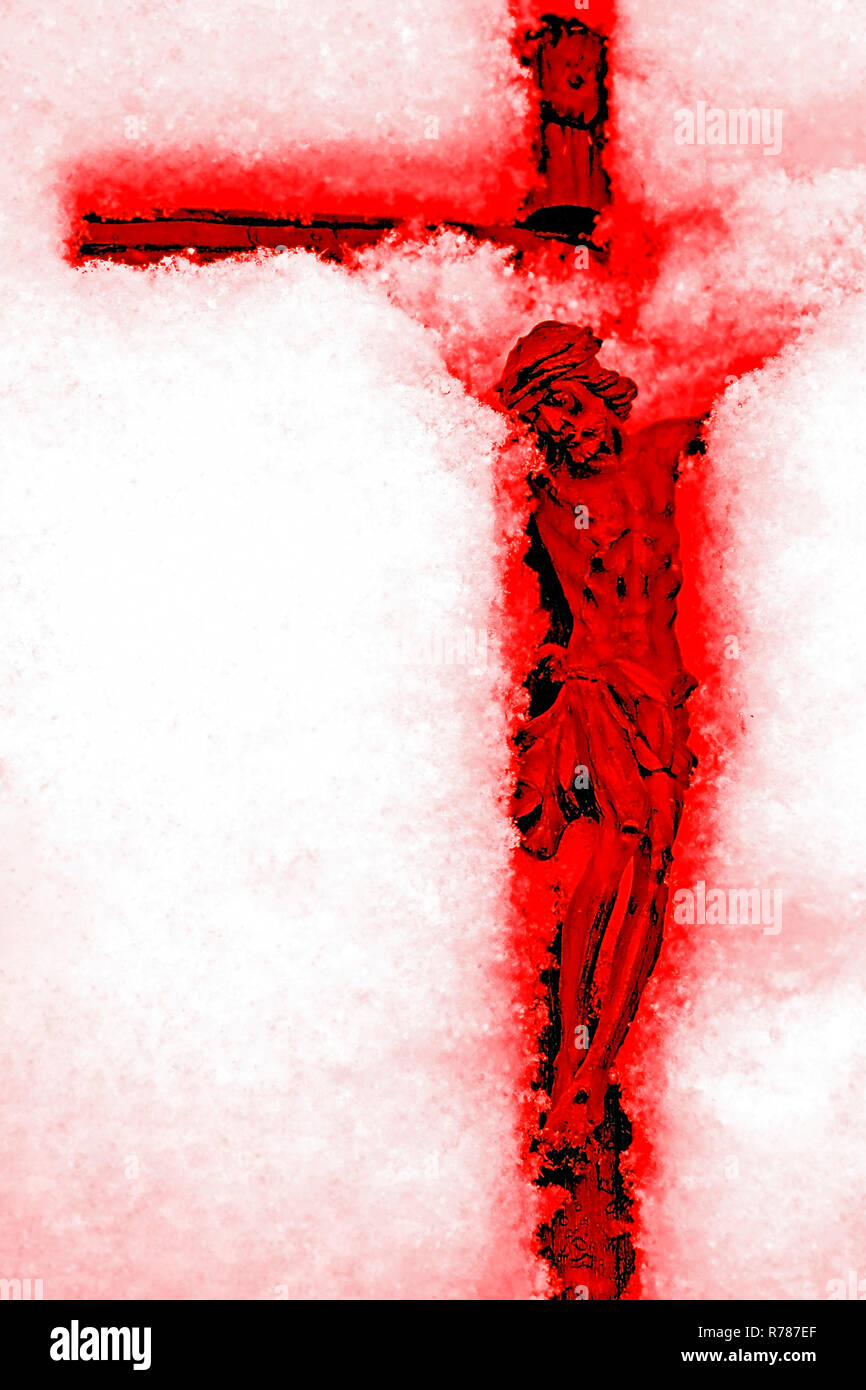 Jesus Crucifixion Blood Red High Resolution Stock Photography and ...