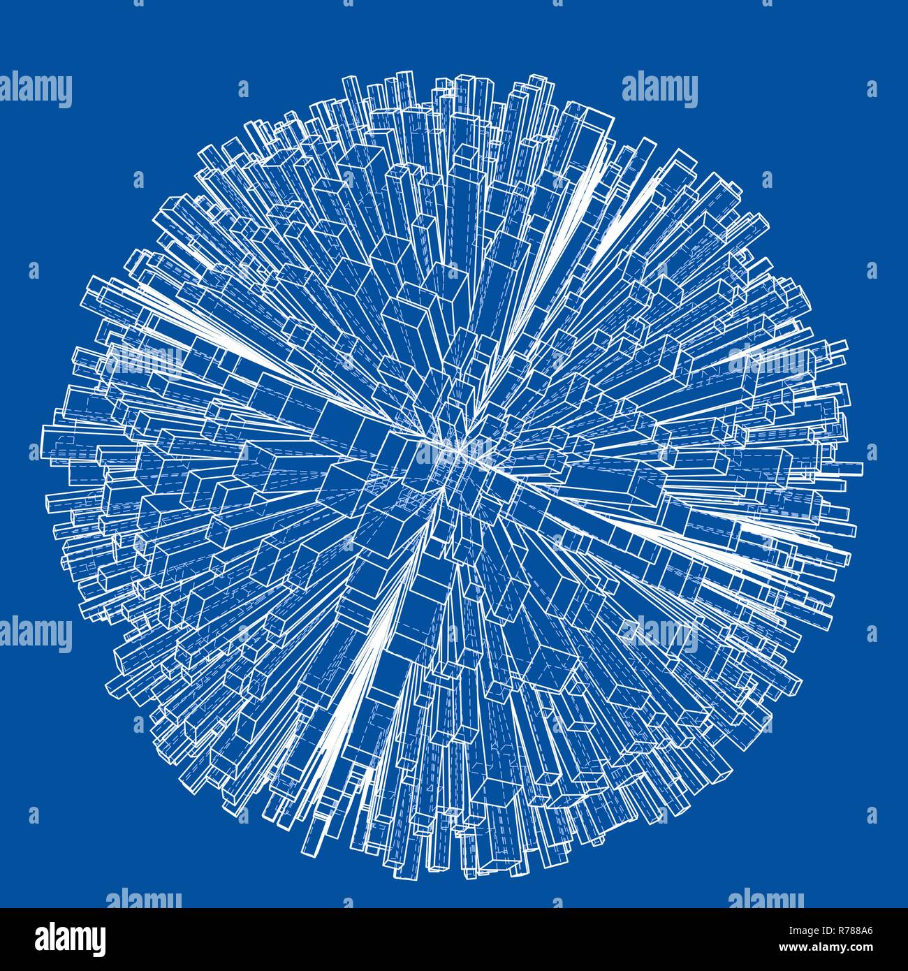 Abstract 3d space rendering Stock Vector Images - Alamy