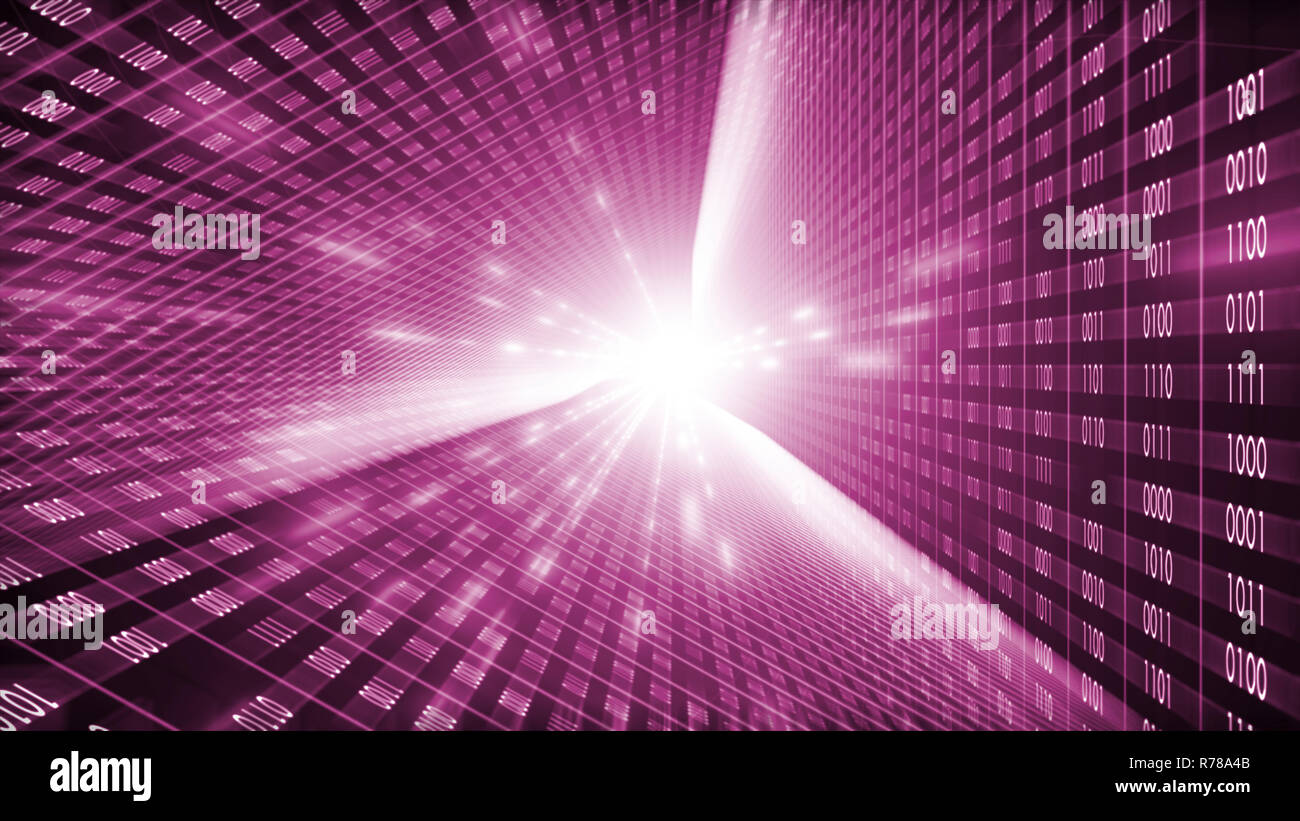 Binary Code Background Cloud Computing Iot And Artificial Intelligence Ai Concept Stock