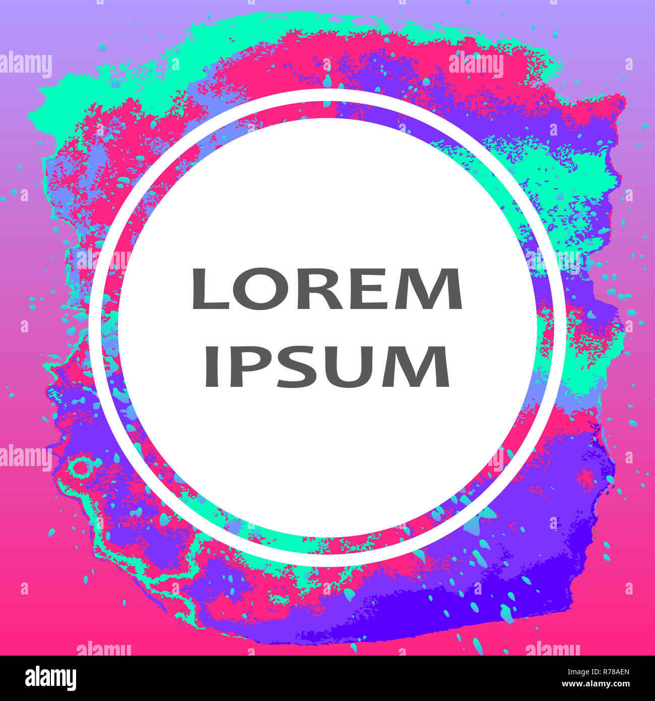 Neon splash artistic cover design. Fluid holographic gradient explosion ...