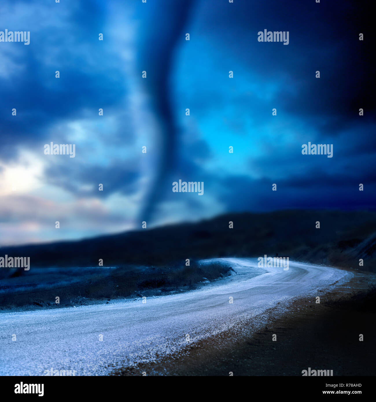 Path of tornado hi-res stock photography and images - Alamy
