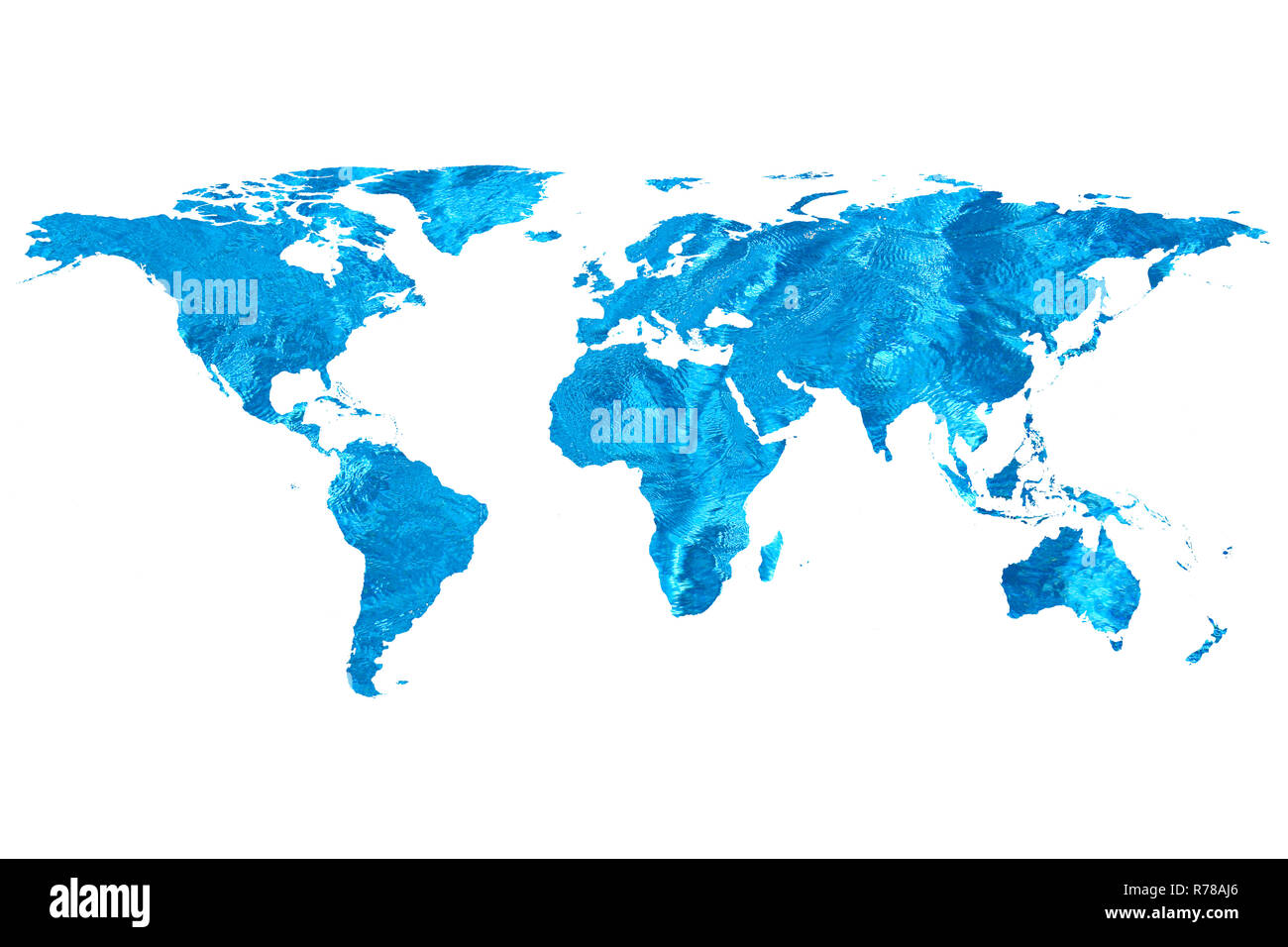 world map and water Stock Photo - Alamy