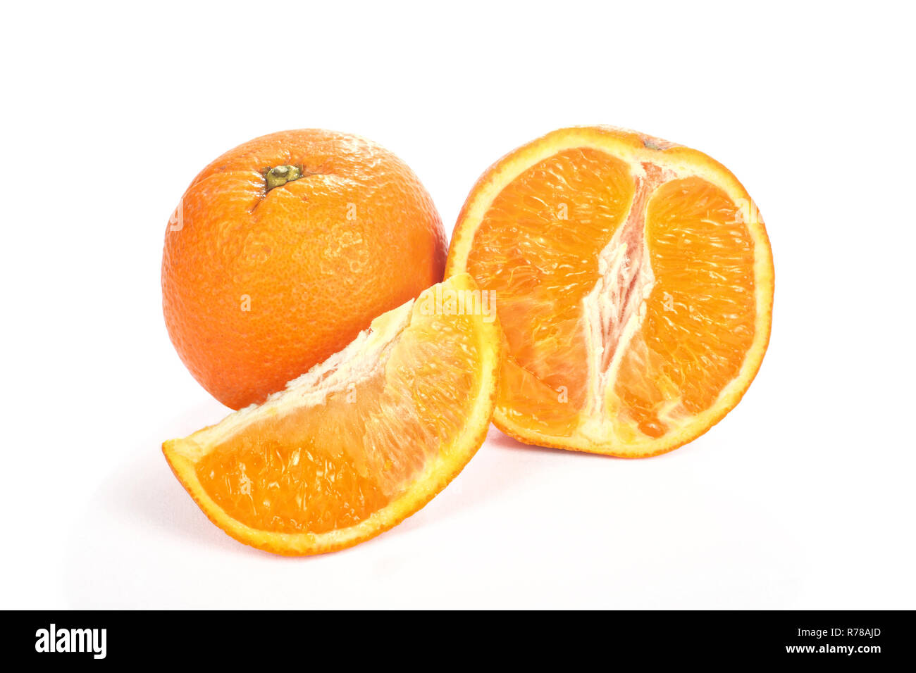 orange isolated over white Stock Photo - Alamy