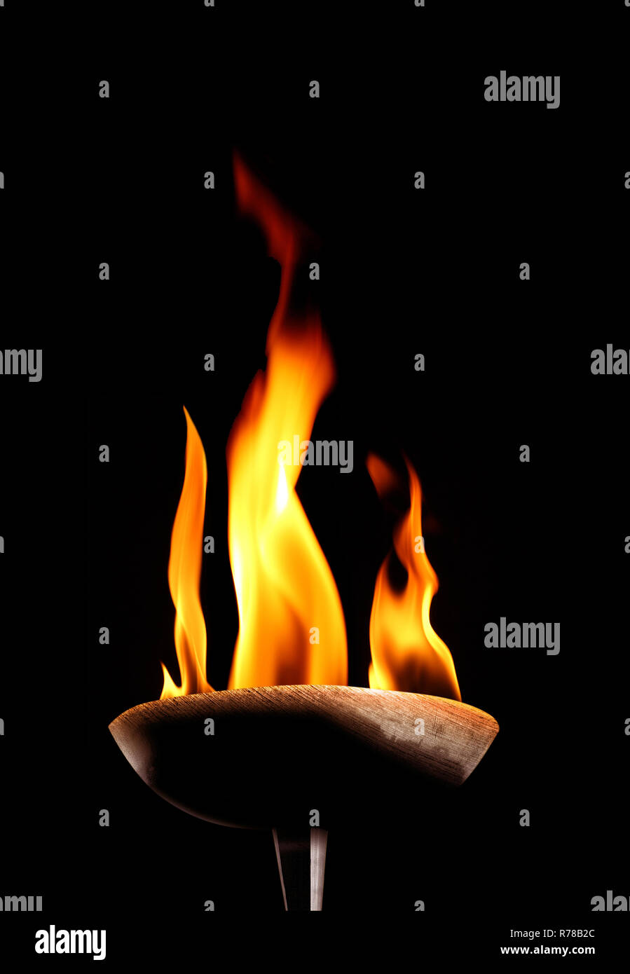 burning flaming torch Stock Photo - Alamy