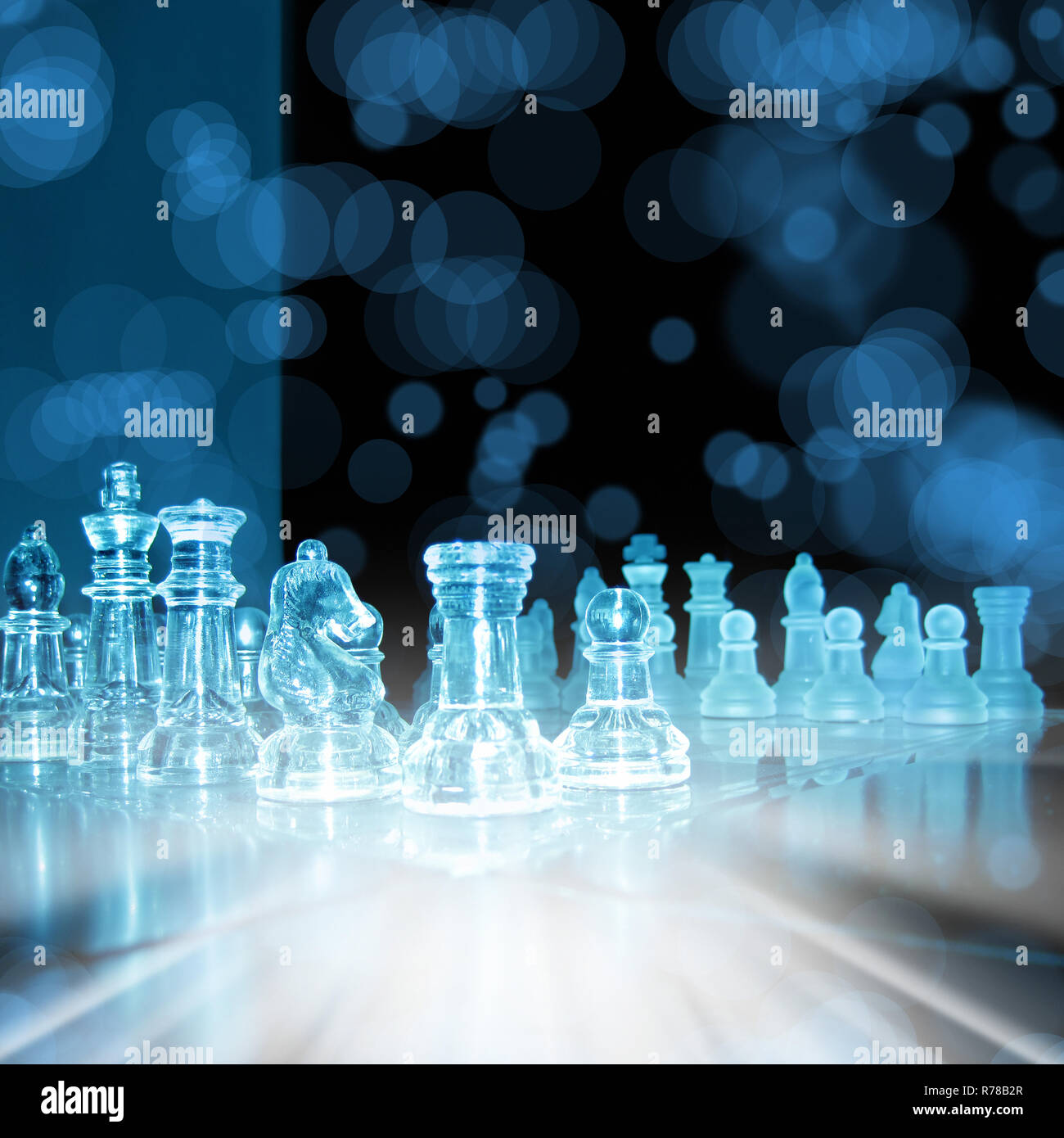 glass chess board Stock Photo - Alamy
