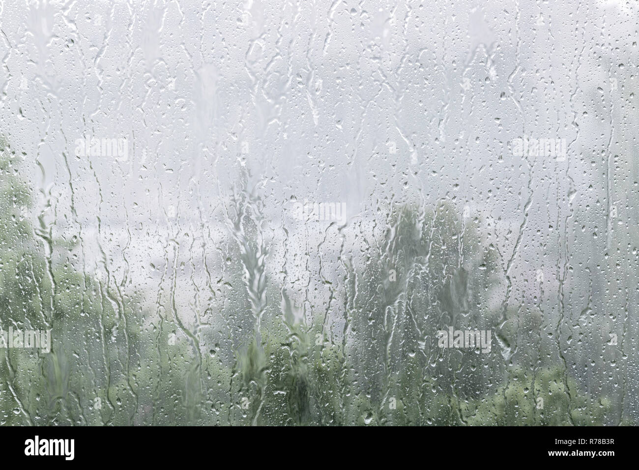 Rain drops on window. Beautiful background Stock Photo - Alamy