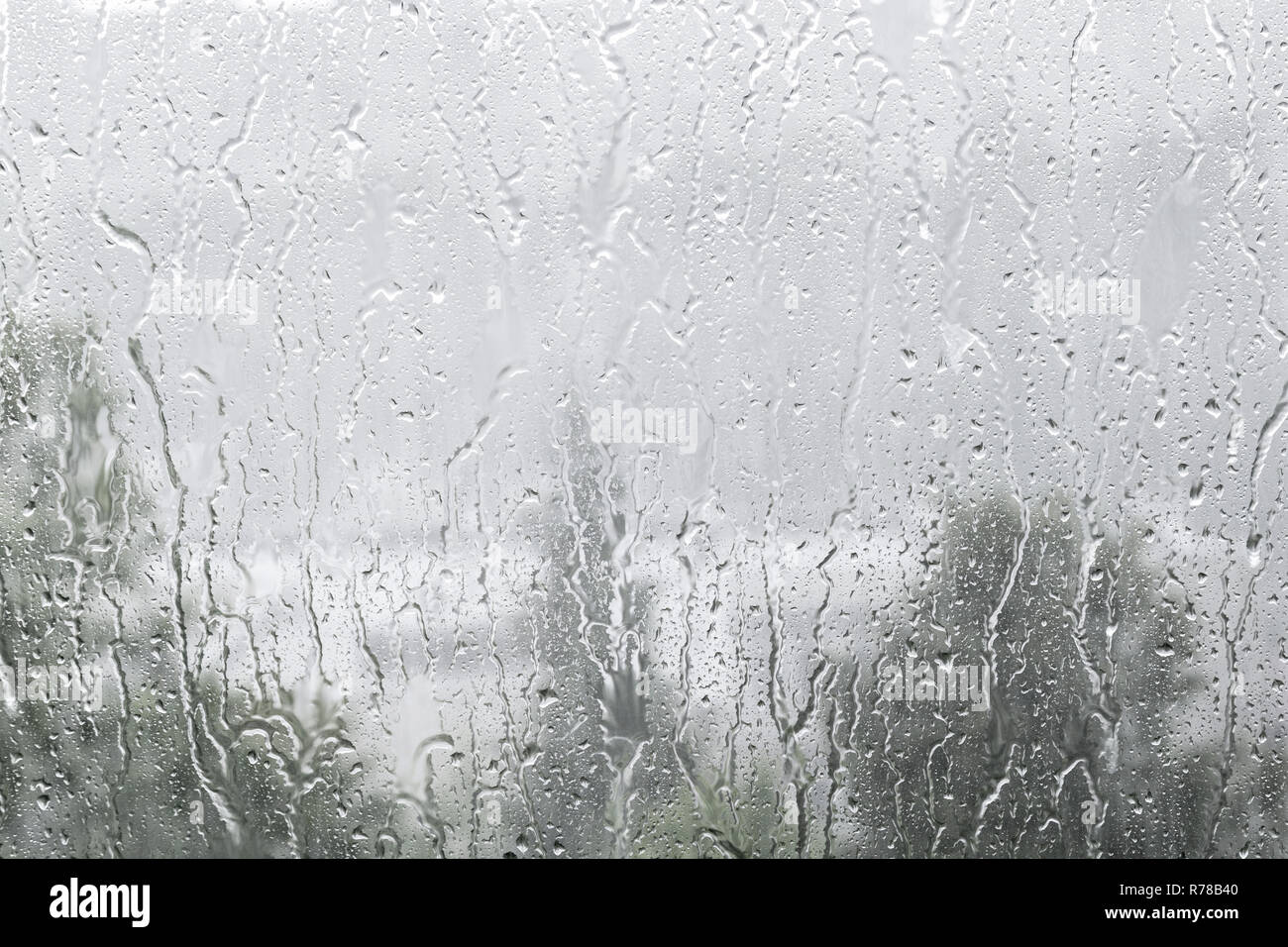 Rain drops on window. Beautiful background Stock Photo - Alamy
