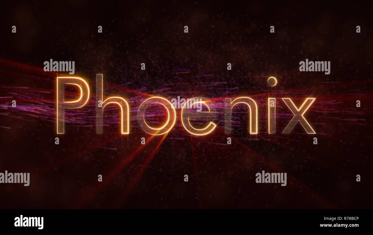 The word phoenix hi-res stock photography and images - Alamy