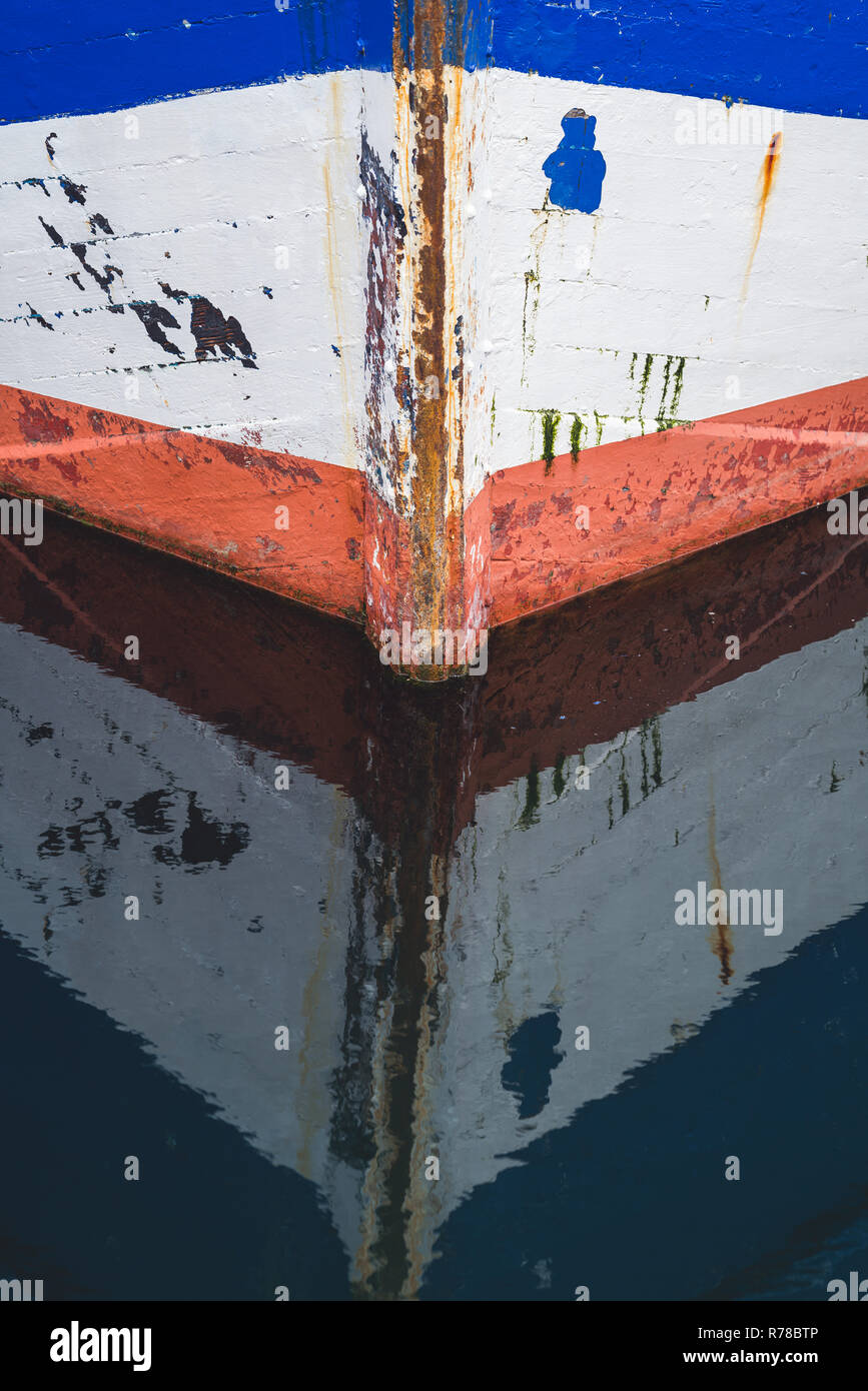 Little red fishing boat sailing hi-res stock photography and images - Alamy