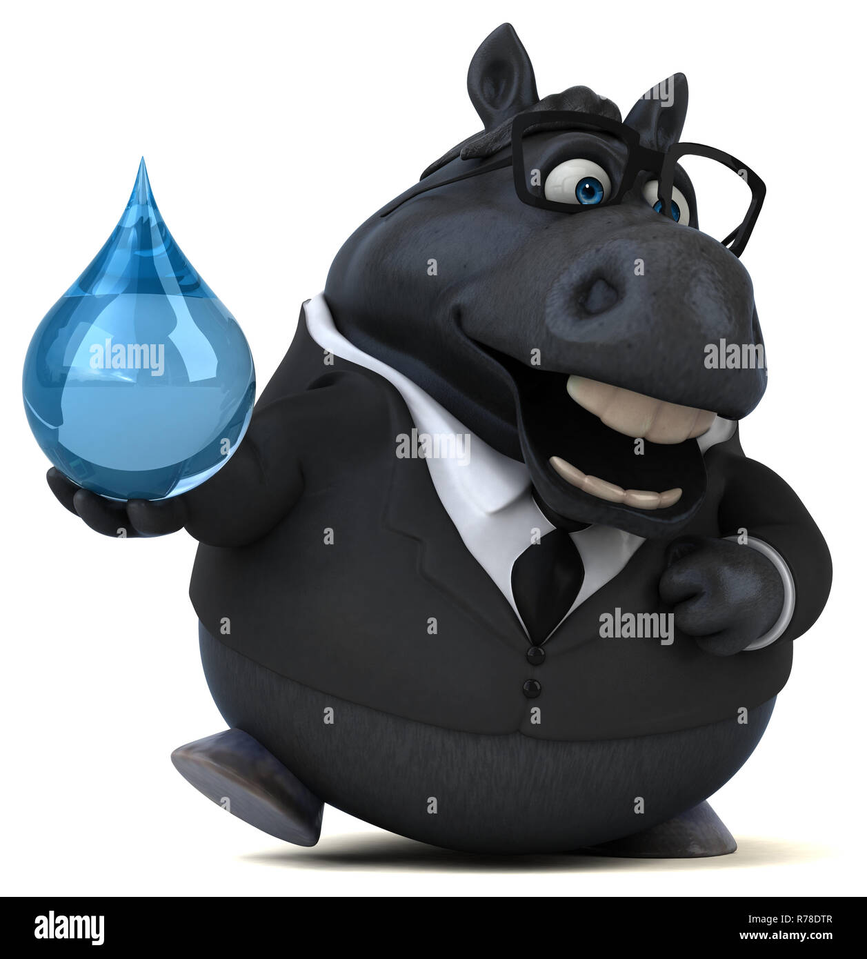 Fun elephant - 3D Illustration Stock Photo - Alamy