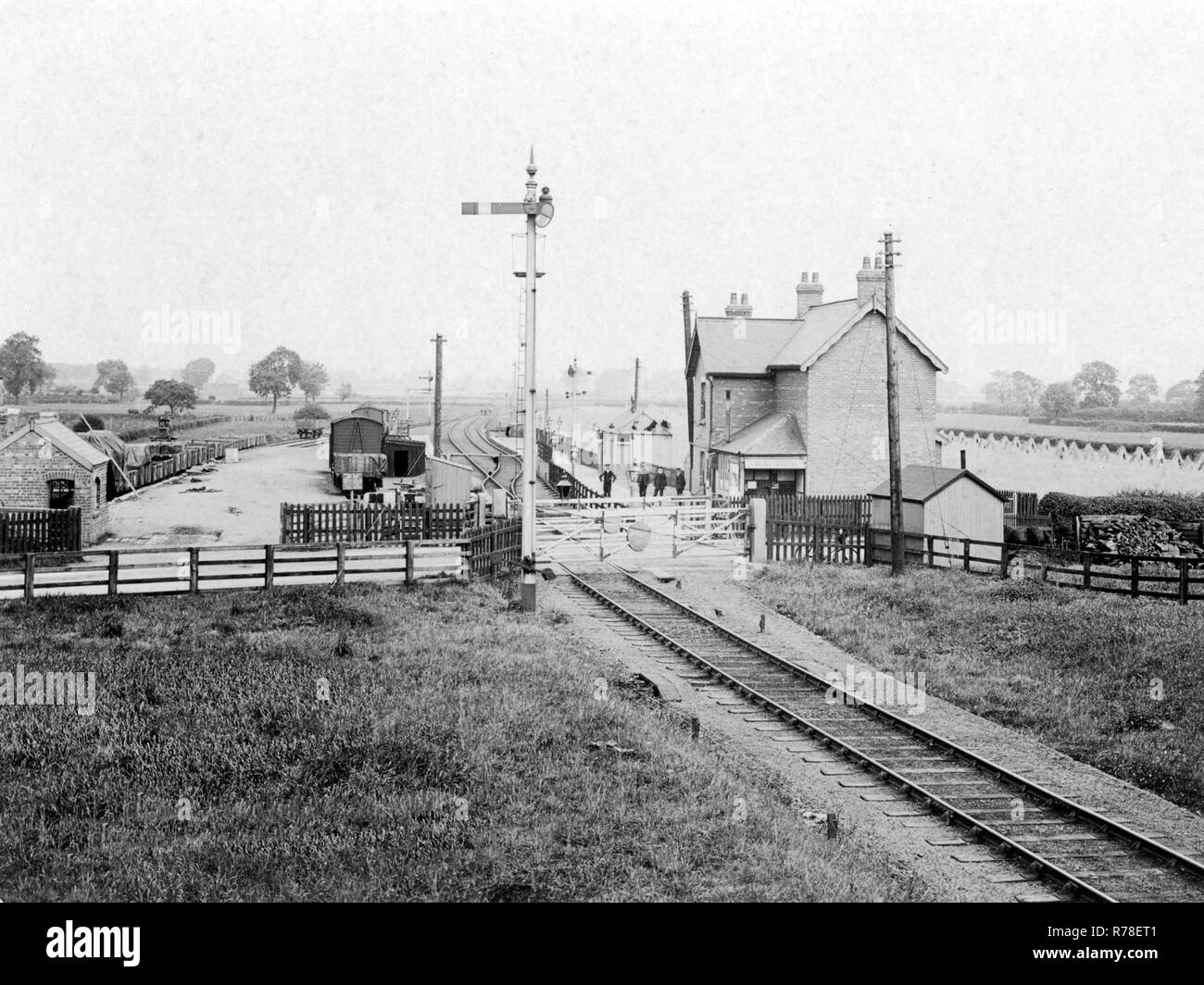 Town Railway Station, Crowle Stock Photo - Alamy