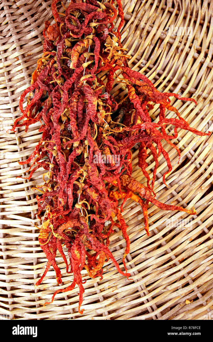 dried red peppers Stock Photo - Alamy