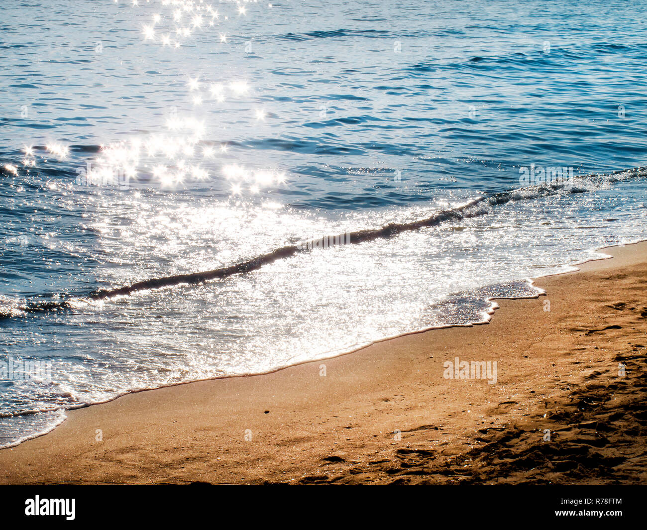 sunny day at beach Stock Photo - Alamy