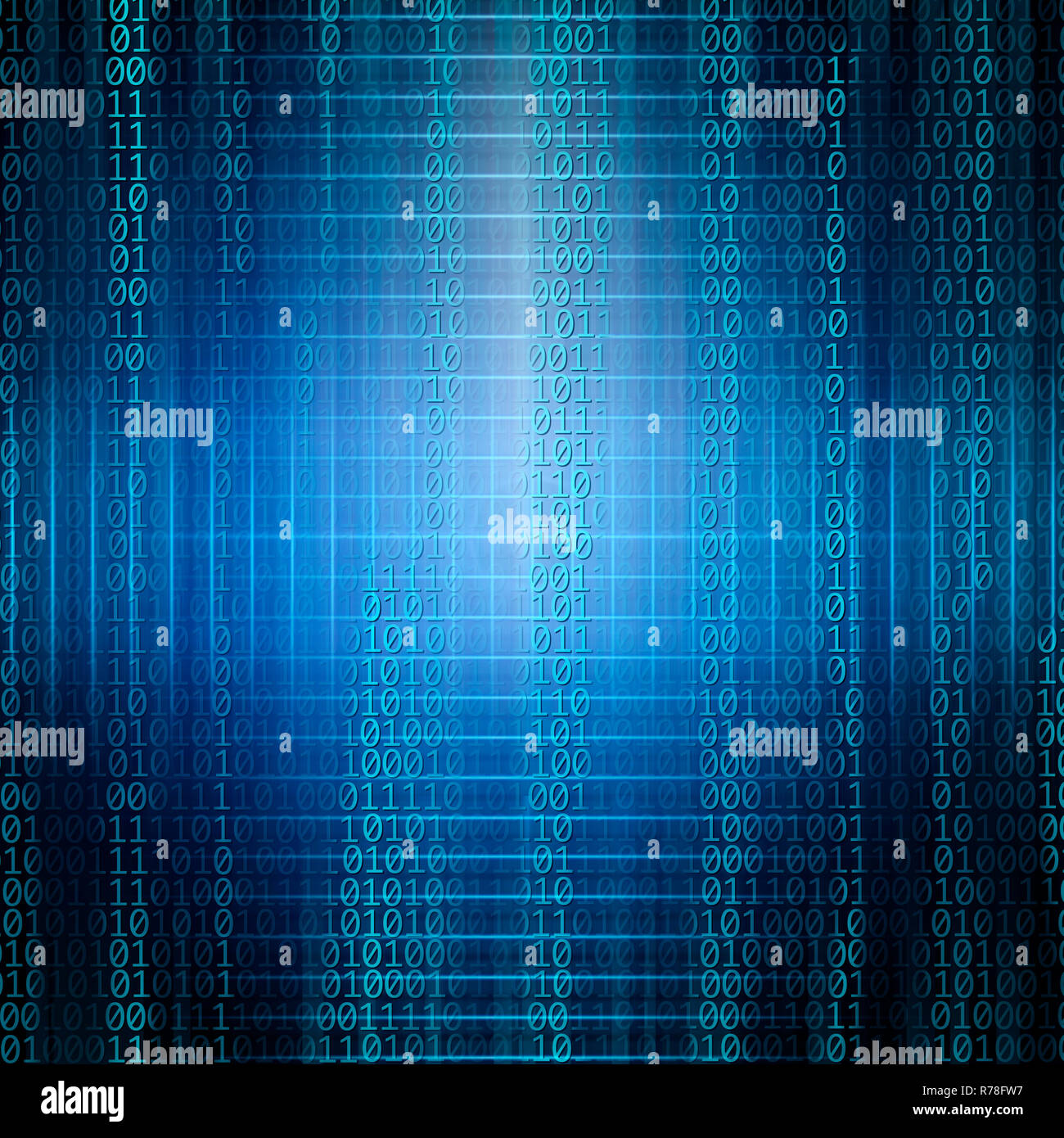 binary code and lights Stock Photo - Alamy