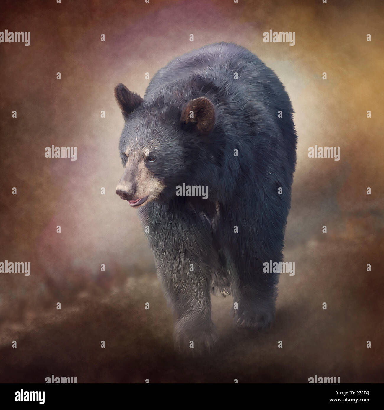 Watercolor bear hi-res stock photography and images - Alamy
