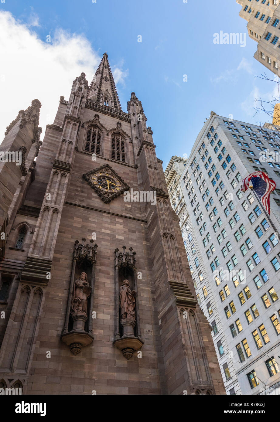 New york skyscrapers in Manhattan. Winter Stock Photo - Alamy