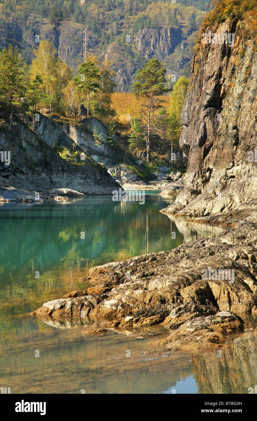 Katun river near Chemal village. Altai Republic. Russia Stock Photo - Alamy