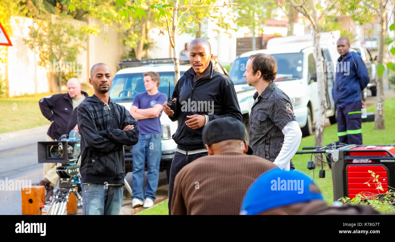 Johannesburg, South Africa, September 08, 2010, Behind the scenes on a ...